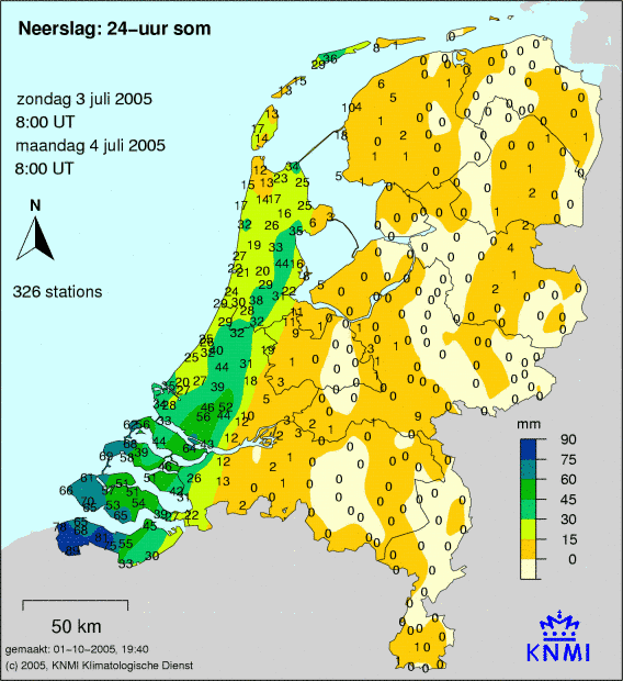 Weer 4 juli 2025 - weerbericht en weersverwachting vandaag en morgen.