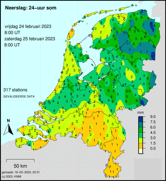 Weer 25 februari 2023 - weerbericht en weersverwachting vandaag en morgen.
